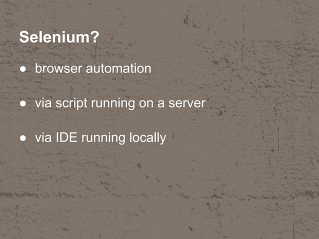 Introduction to Selenium IDE | PDF | Web Development | Internet