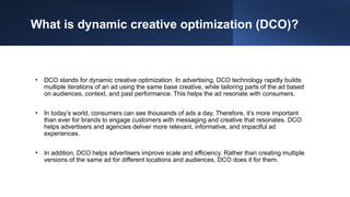 An insightful overview of Dynamic Creative Optimization (DCO) and its ...