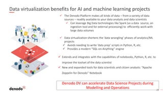 Advanced Analytics and Machine Learning with Data Virtualization (India) | PPT