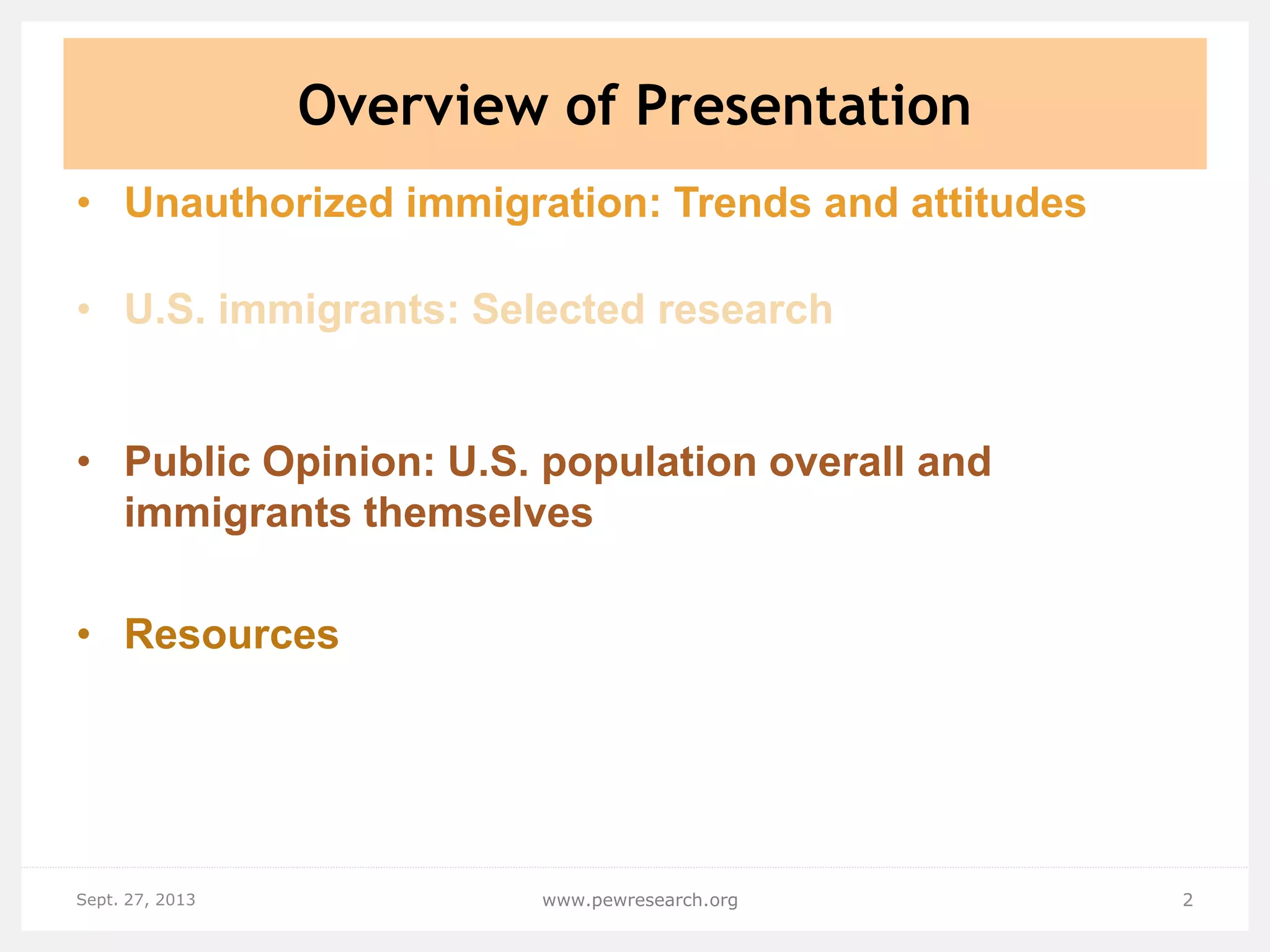 Immigration Research: Numbers and Findings | PDF