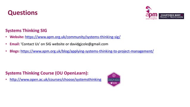The Benefits of using Systems Thinking in Project Management | PPT