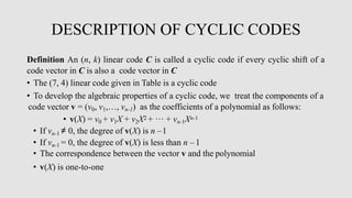 DIGITAL COMMUNICATION: ENCODING AND DECODING OF CYCLIC CODE | PPT