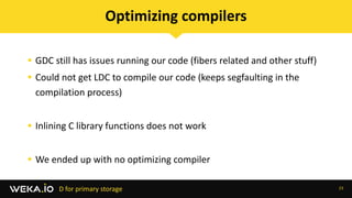 DConf2015 - Using D for Development of Large Scale Primary Storage | PPT