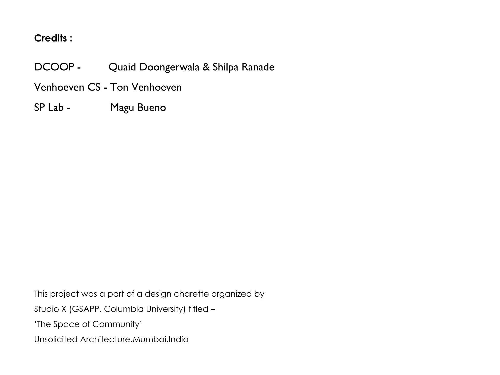 DCOOP: Quaid Doongerwala & Shilpa Ranade | PPS