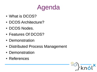 DC/OS: Datacenter Operating System | ODP