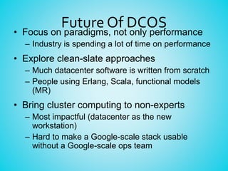 Data Center Operating System | PPT