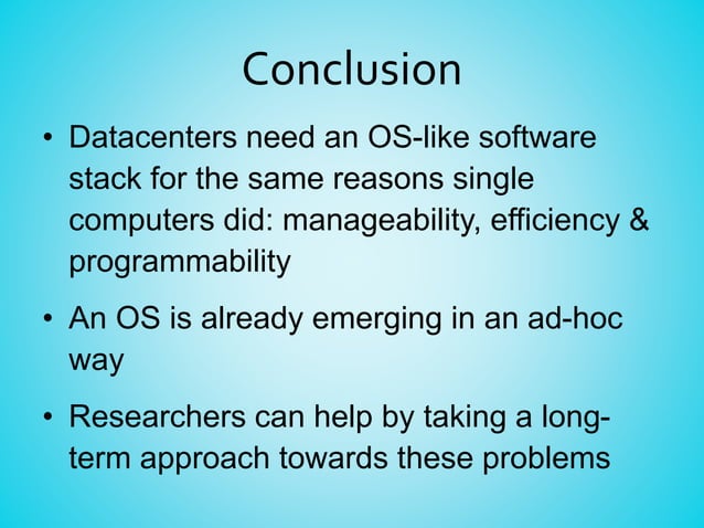 Data Center Operating System | PPT