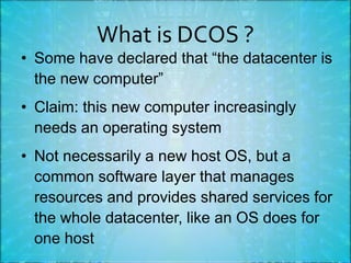 Data Center Operating System | PPT