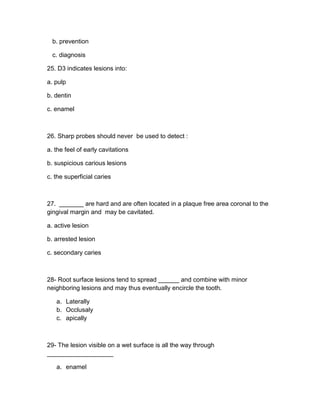 DCP SQ- Dr.kauser lec's | DOCX | Oral care | Personal Care