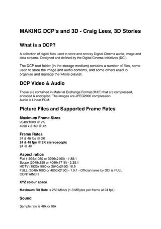 Dcp | PDF | Digital Audio | Computer Software and Applications