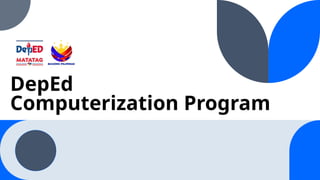 Slide decks for DCP adoption program for DepEd Schools | PPTX