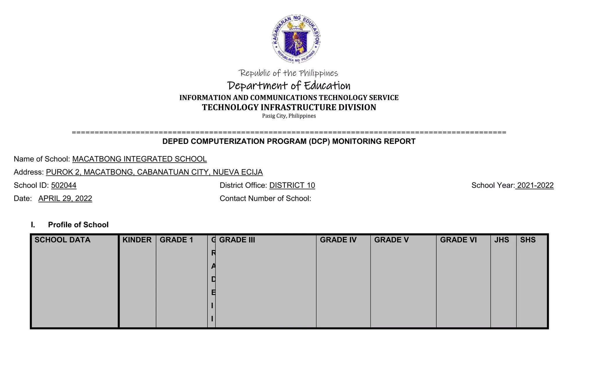 DCP-Monitoring-Template MIS 2022-2023.docx