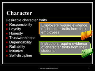 DCP Character Irving ISD | PPT