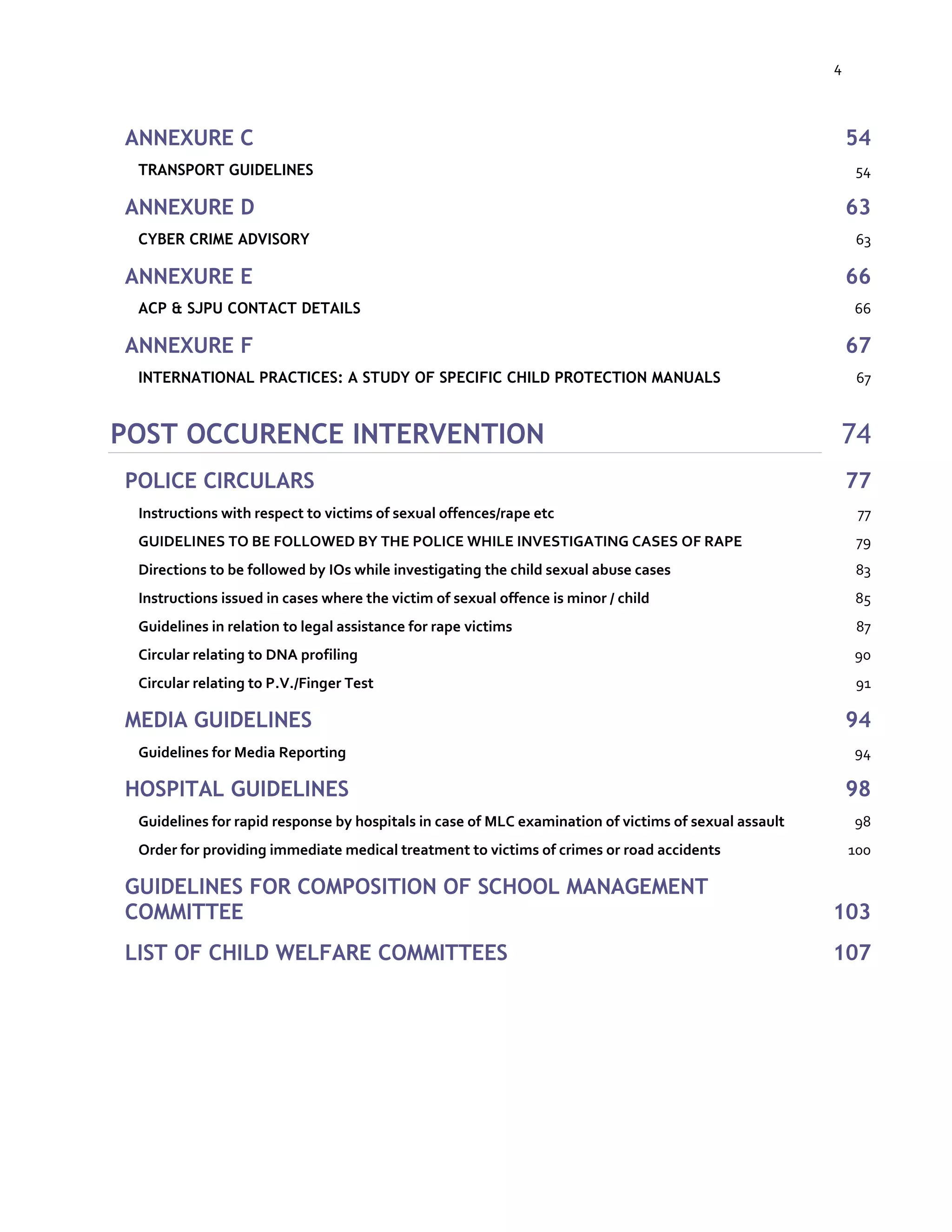 Dcpcr guidelines for the prevention of child abuse in india | PDF