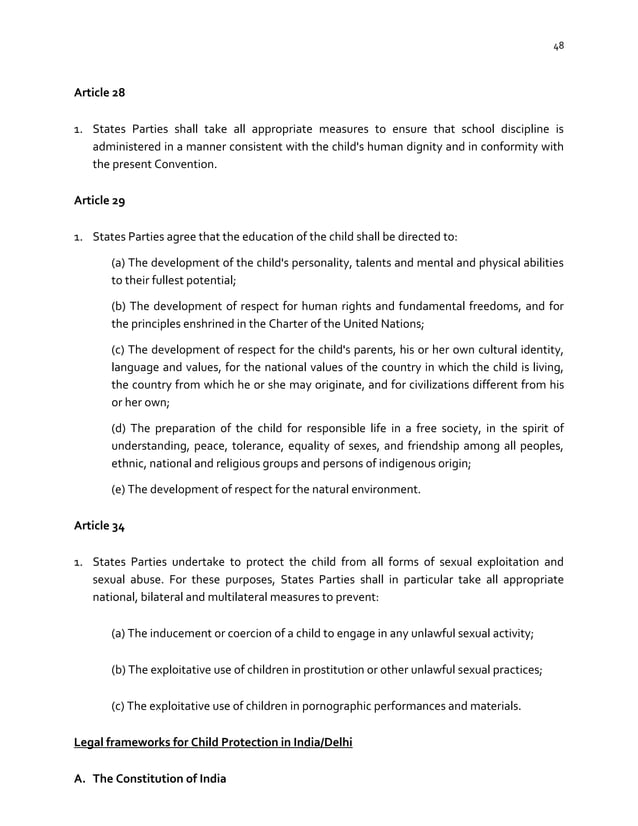 Dcpcr guidelines for the prevention of child abuse in india | PDF