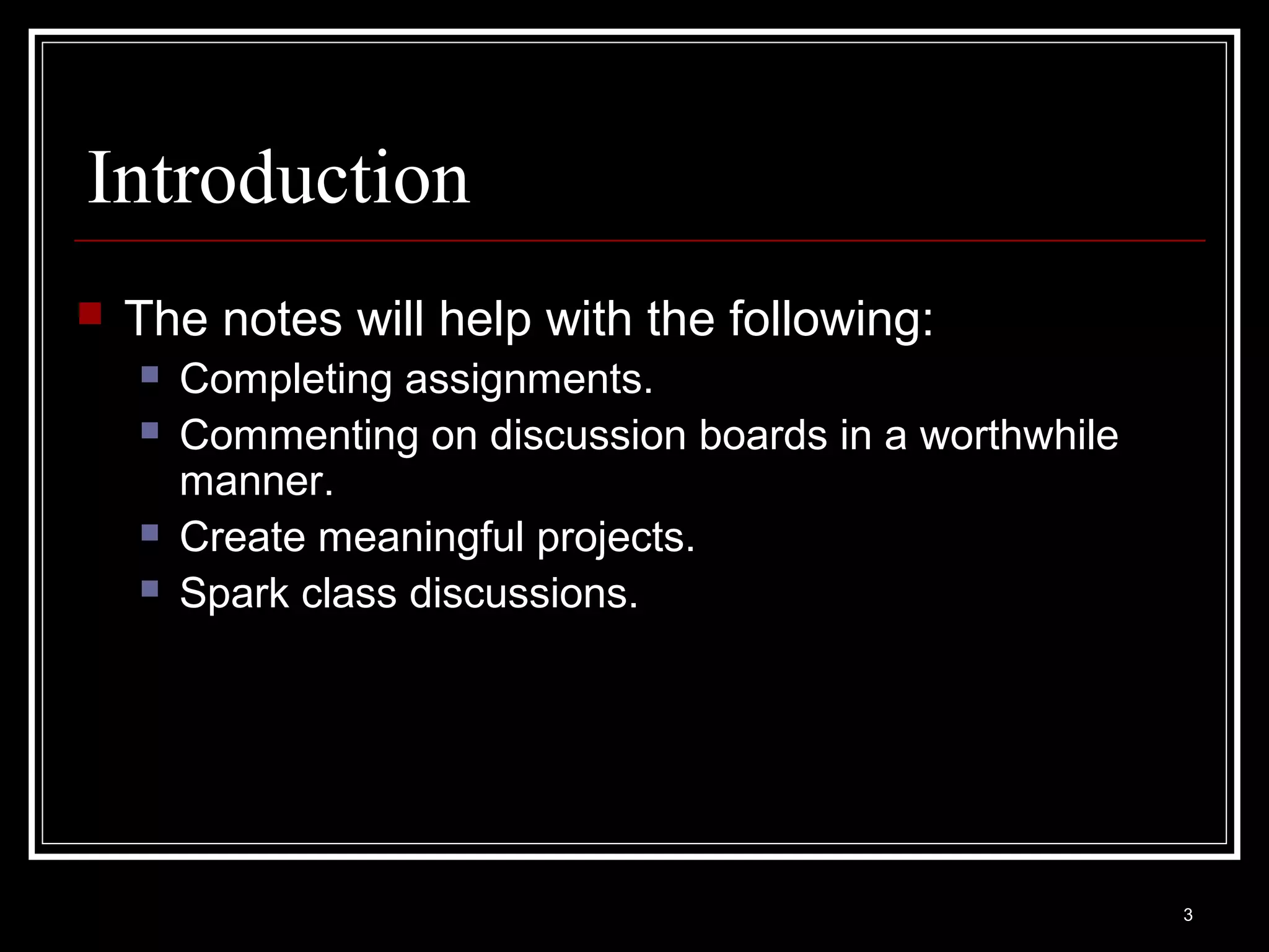Introduction Notes Irving ISD | PPT