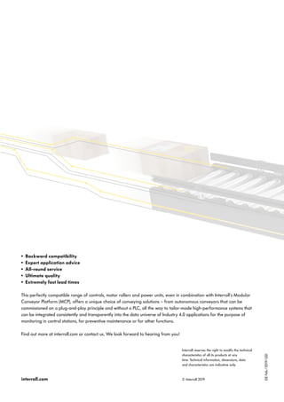 Interroll DC Platform From standard applications to systems with ...