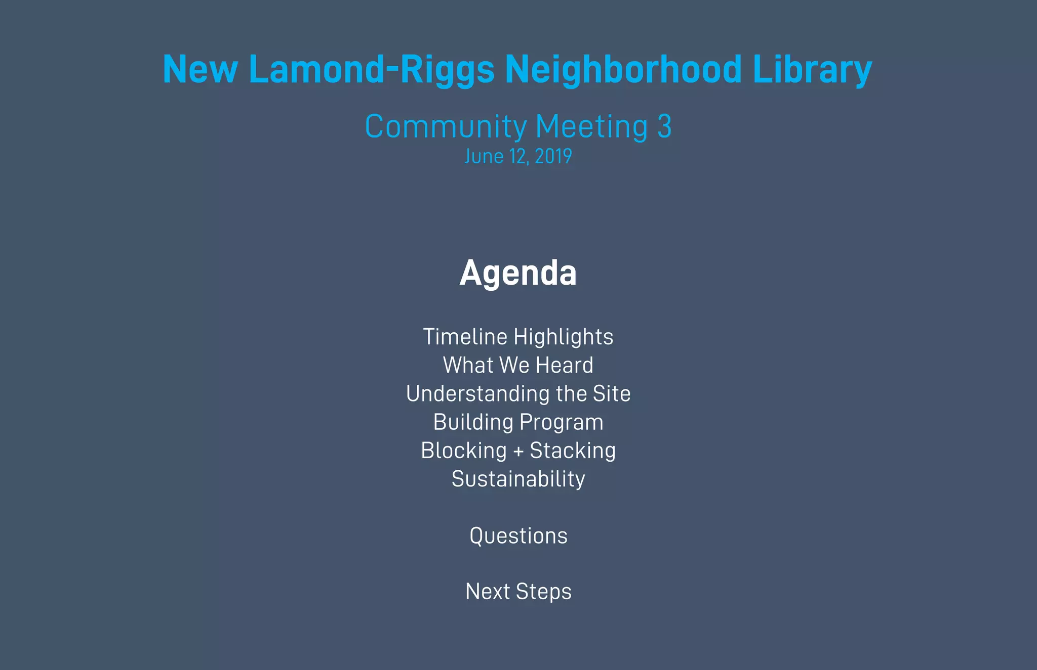 DC Public Library - A New Lamond-Riggs Library | PDF
