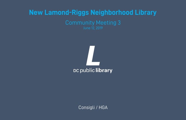 DC Public Library - A New Lamond-Riggs Library | PDF