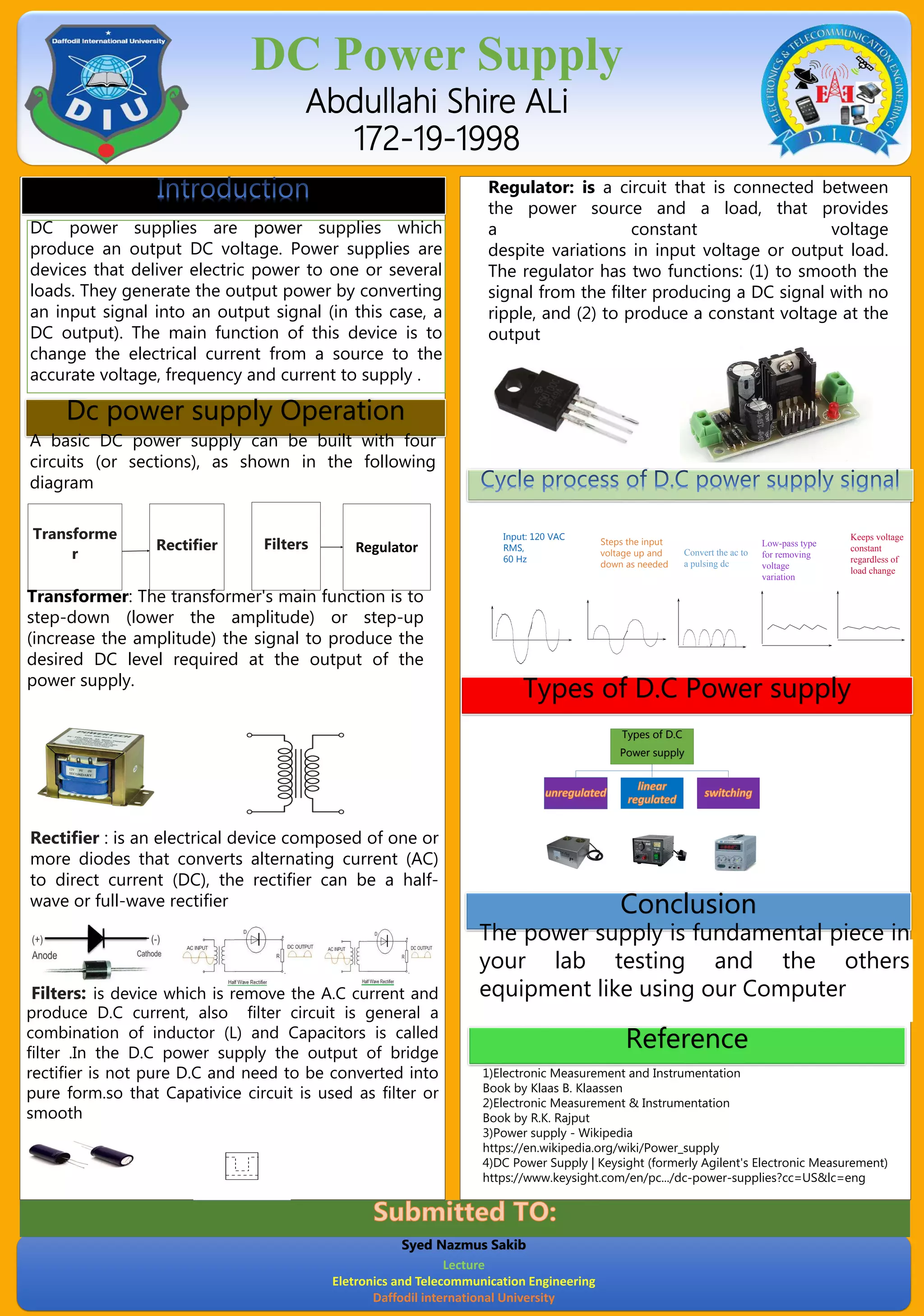 Dc power supply | PDF