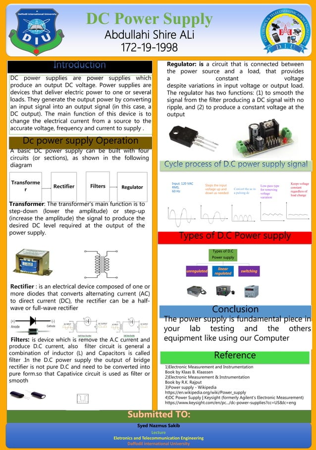 Dc power supply | PDF