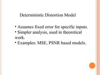 Distortion criteria,models,scalar quantization | PPT