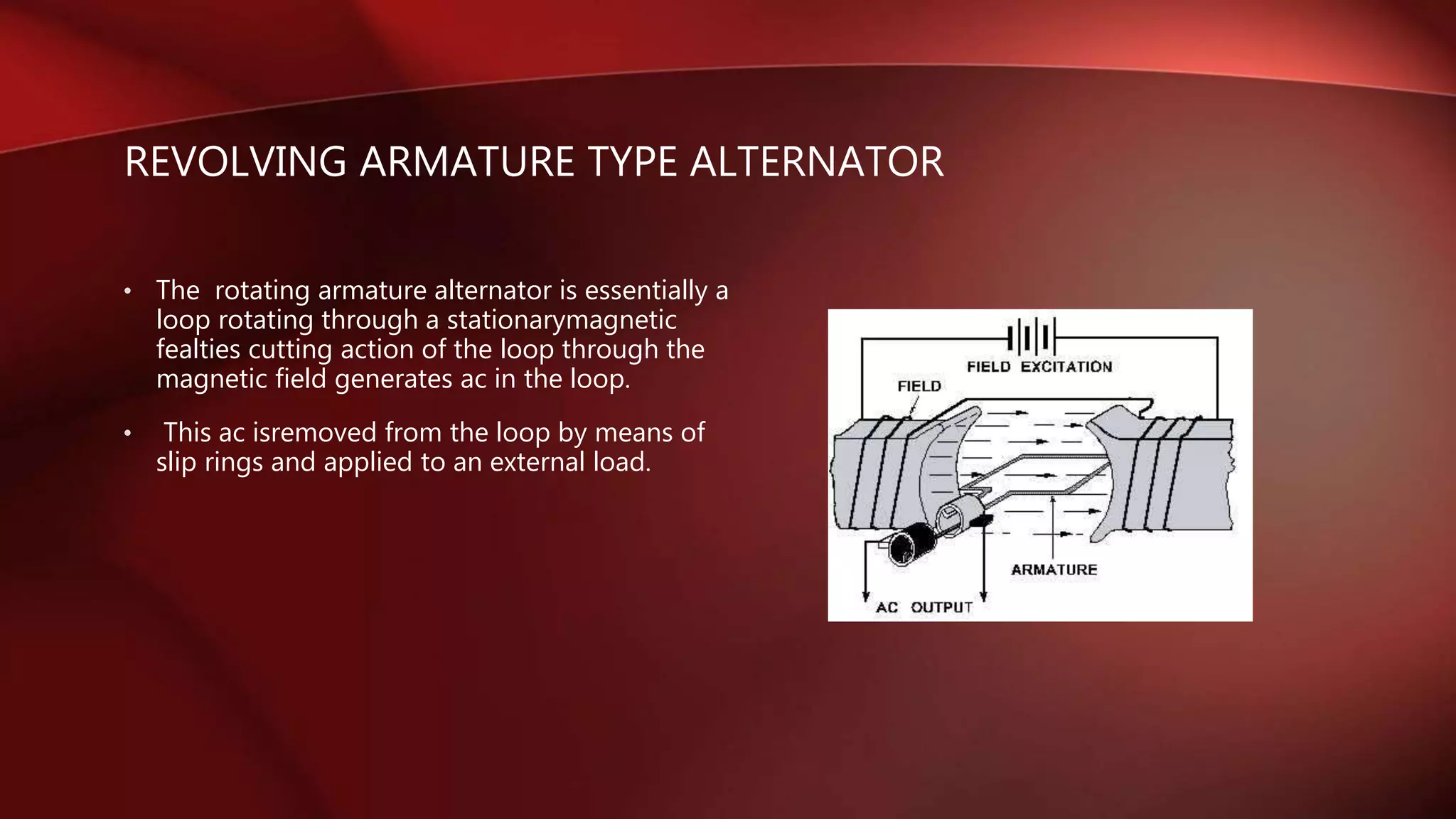 types of alternator & its application | PPTX