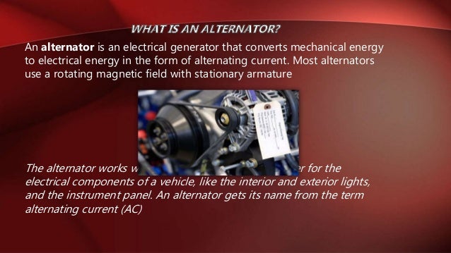types of alternator & its application