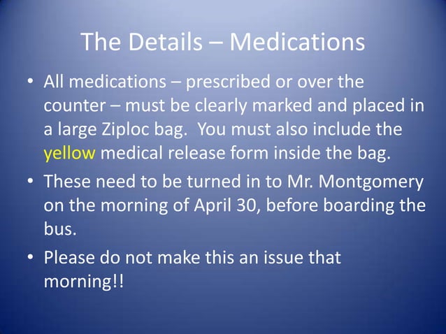 SCMS DC Tour 2012 Pre-trip Meeting | PPT