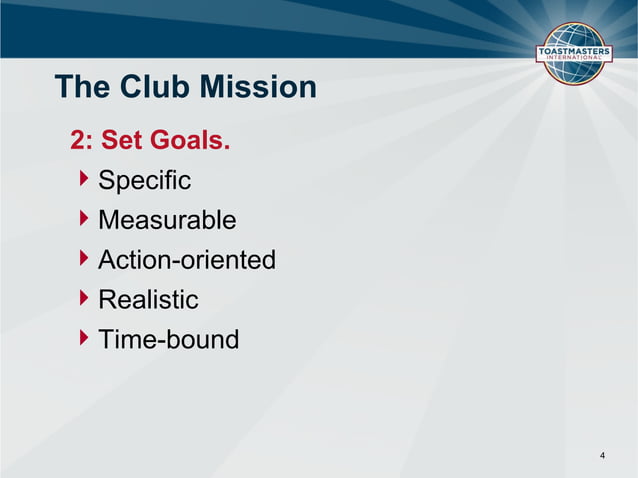 Distinguished Club Program - Club Success Plan June 2013 | PPS