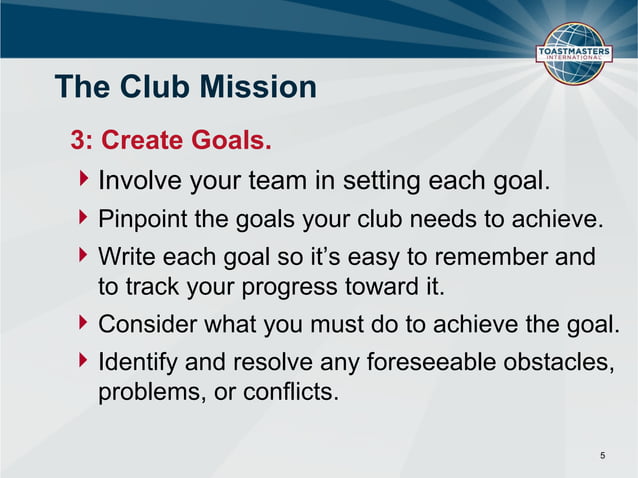 Distinguished Club Program - Club Success Plan June 2013 | PPS