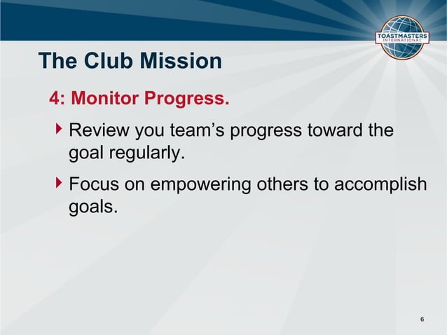 Distinguished Club Program - Club Success Plan June 2013 | PPS
