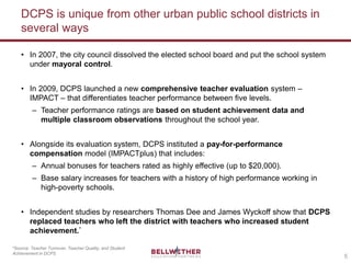 Retaining High Performers: Insights from DC Public Schools’ Teacher Exit Survey | PPTX