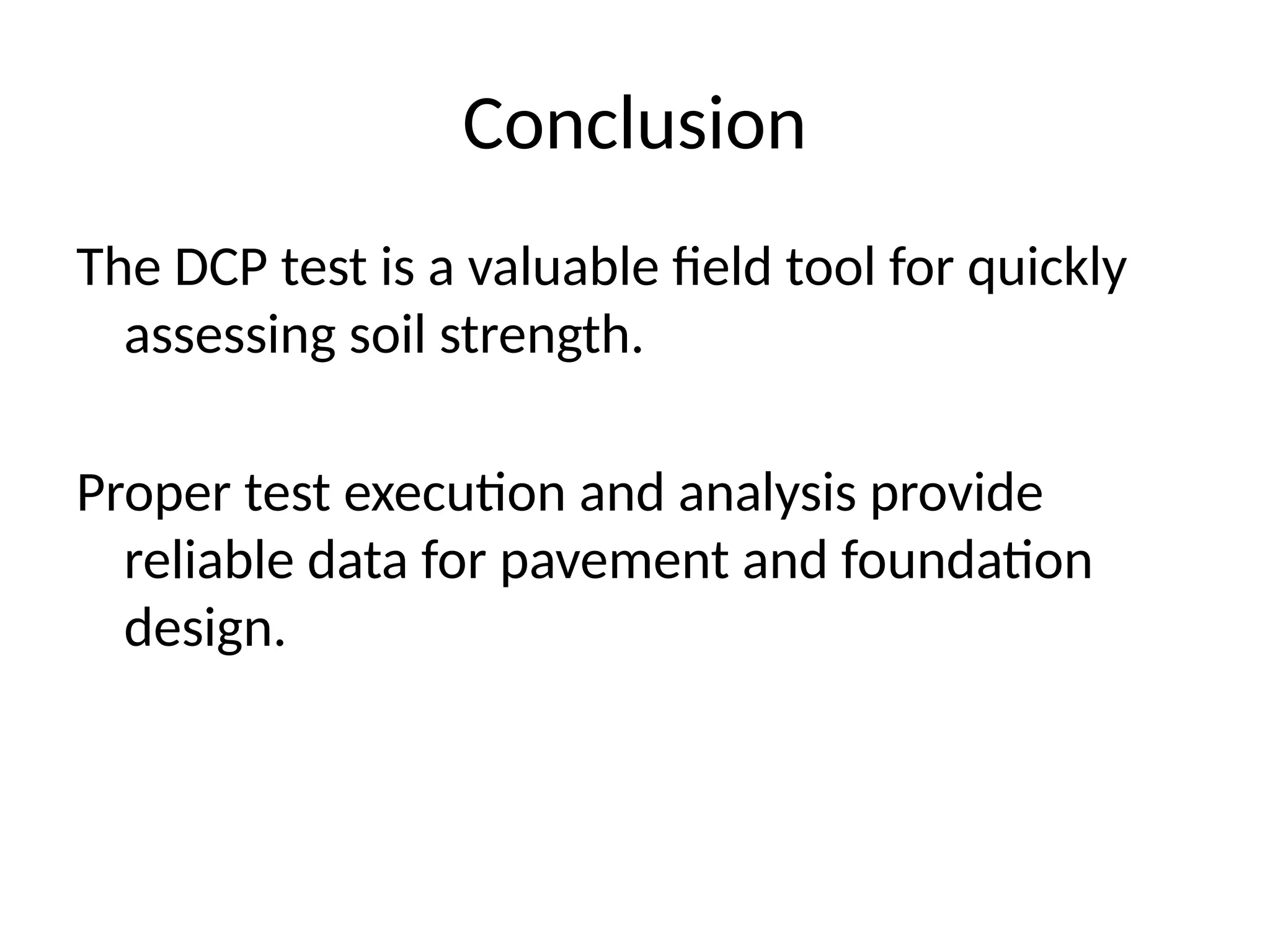 Dynamic cone penetration test procedure following ASTM | PPTX