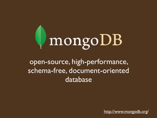 MongoDB at ZPUGDC | PPT