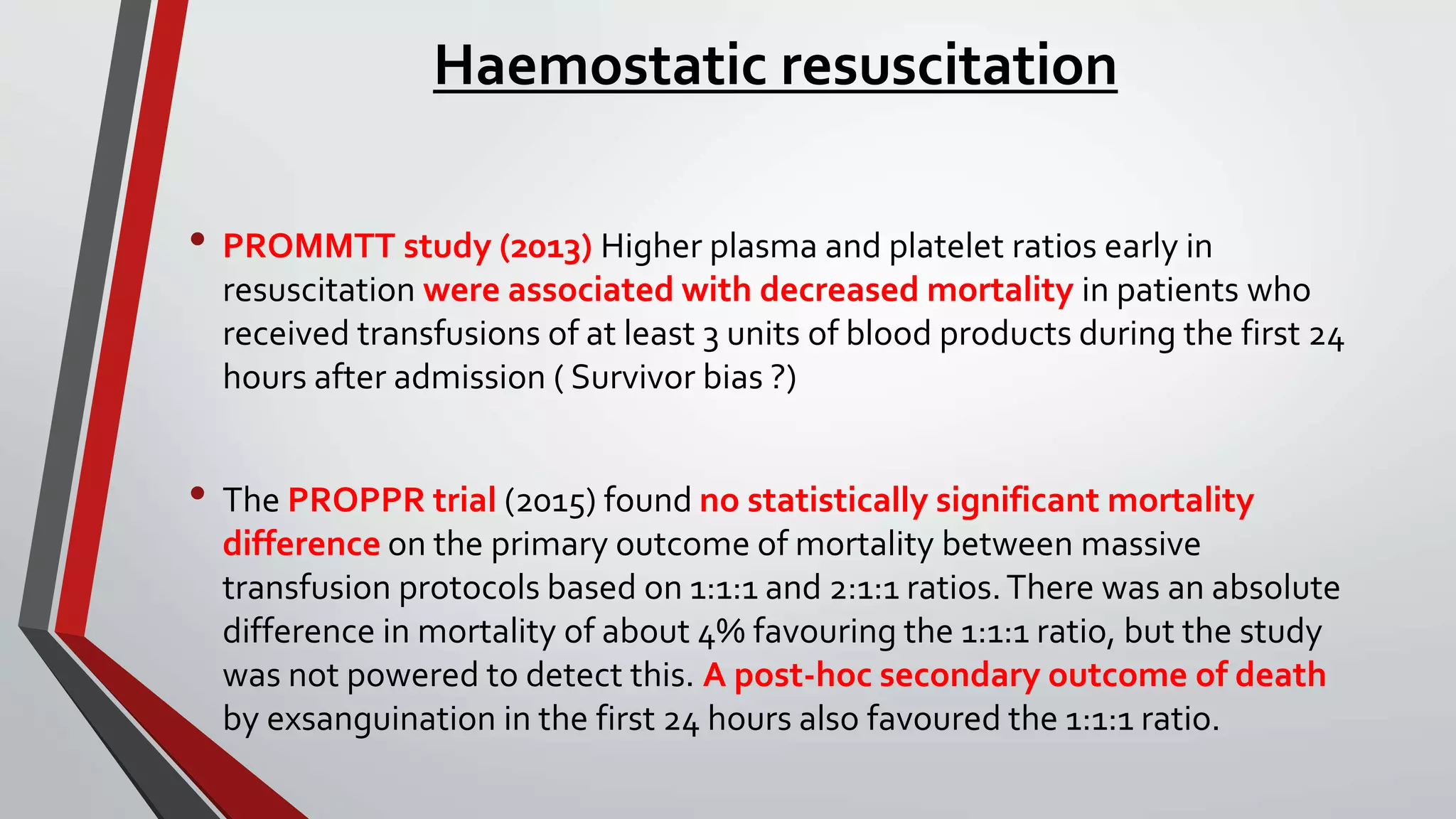 Damage control resuscitation | PPTX