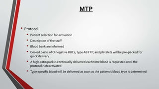 Damage control resuscitation | PPTX