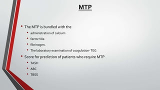 Damage control resuscitation | PPT