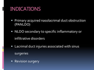 Document on Dacrocystorhinitis- DCR.pptx | Ear, Nose and Throat ...