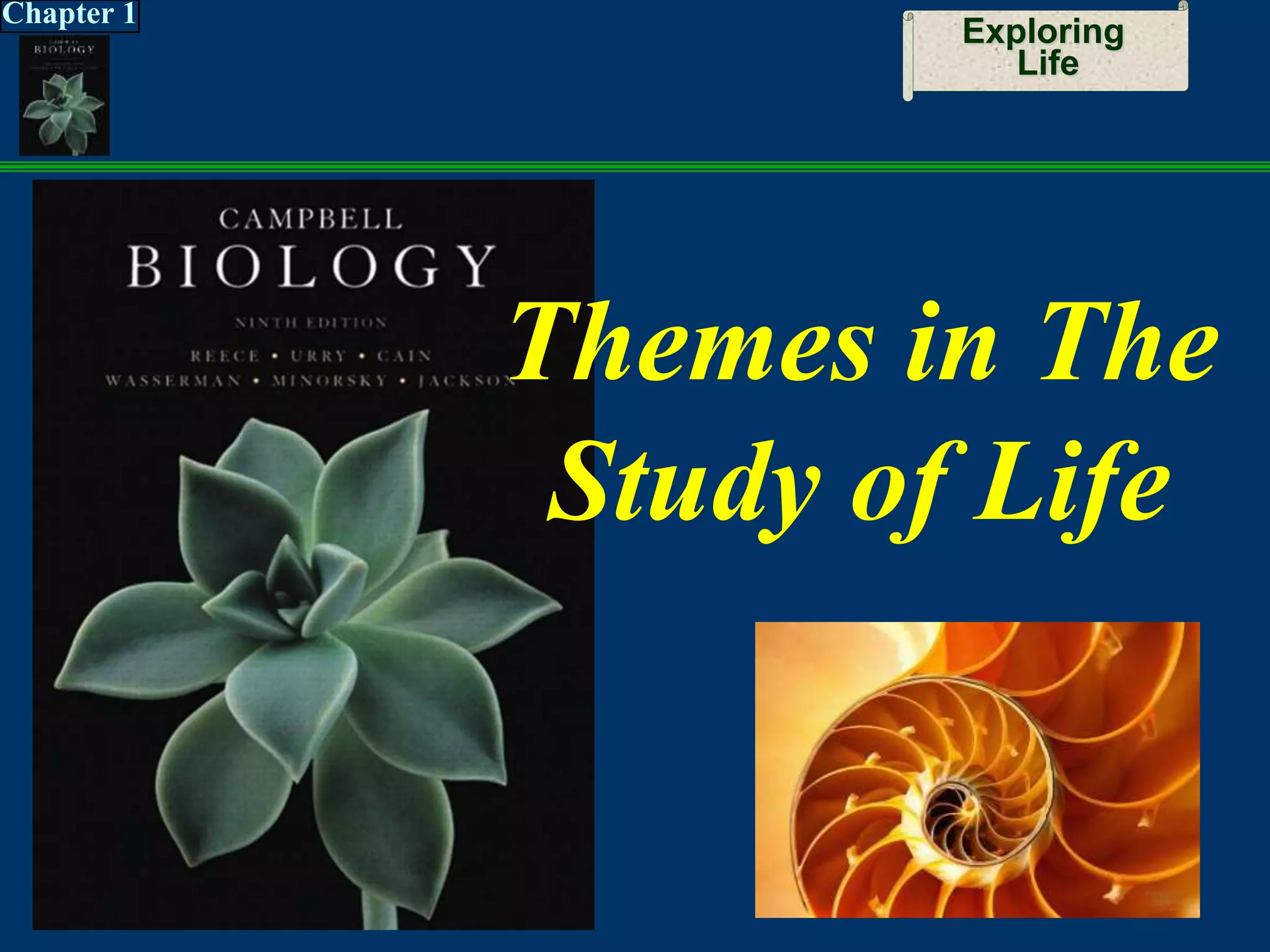 Chapter 01 Themes in the Study of Life | PPT