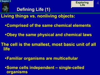 Chapter 01 Themes in the Study of Life | PPT