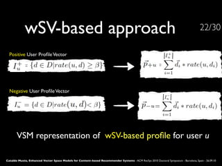 Enhanced Vector Space Models for Content-based Recommender Systems | KEY | Search | Internet