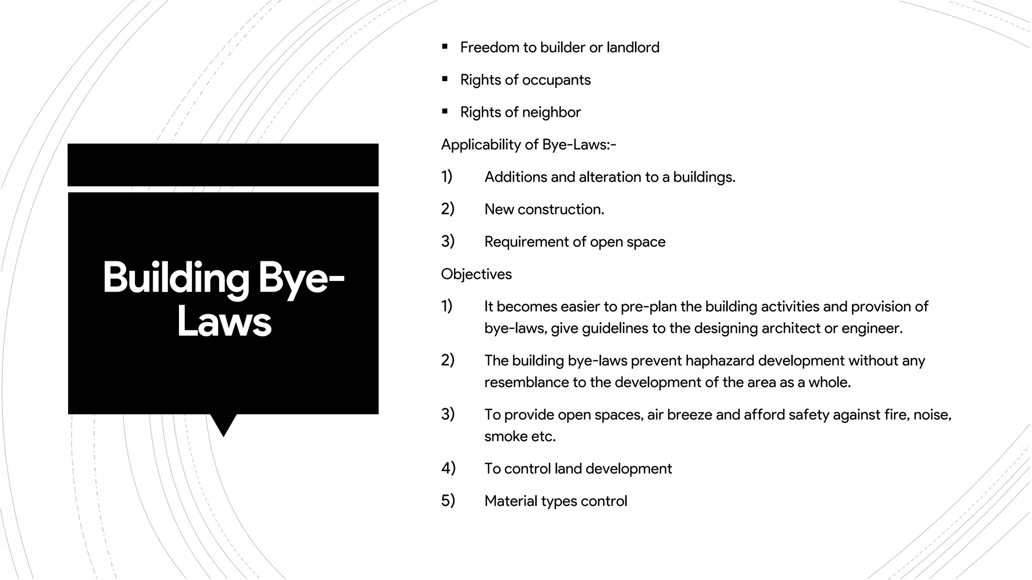 DCR - Development Control Regulations - Professional Practice ...