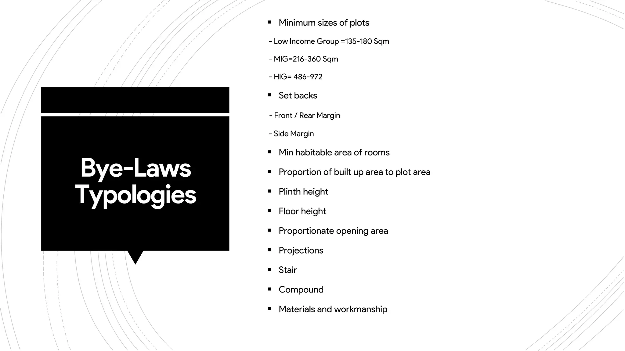 DCR - Development Control Regulations - Professional Practice ...