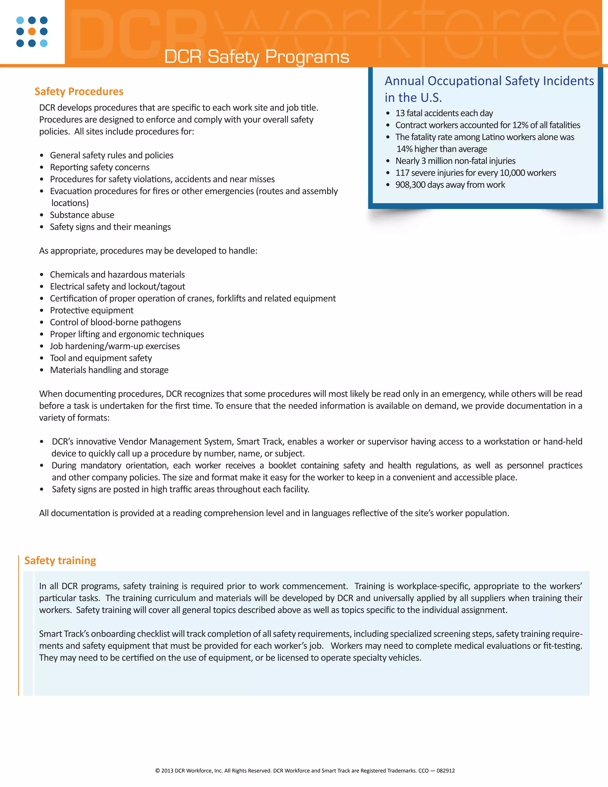 DCR Safety Solutions | PDF