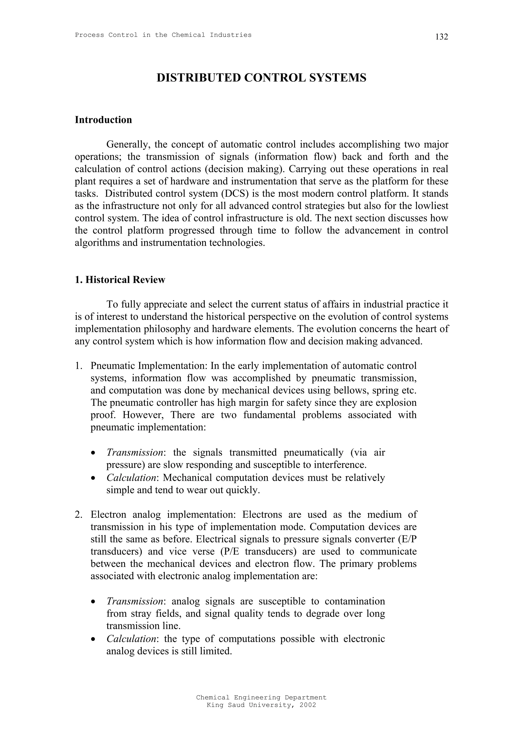 DISTRIBUTED CONTROL SYSTEMS | PDF