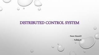 DCS - Distributed Control System | PPTX