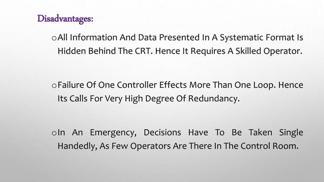 DCS - Distributed Control System | PPTX