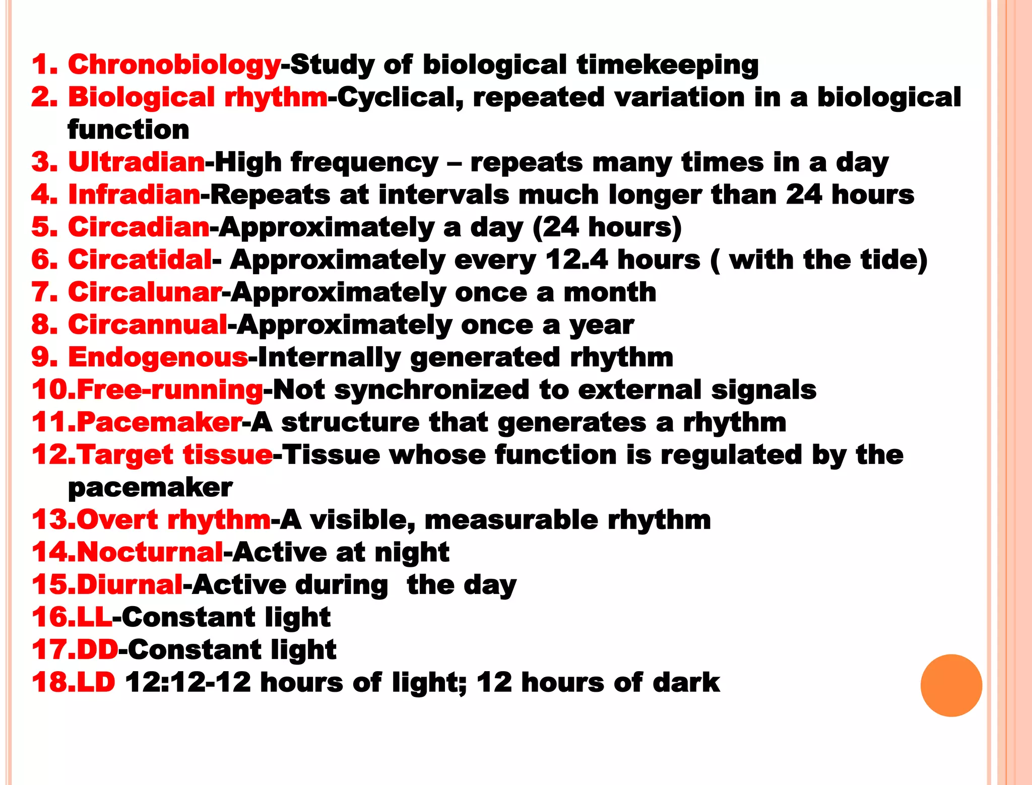 Biological Rhythms | PPT
