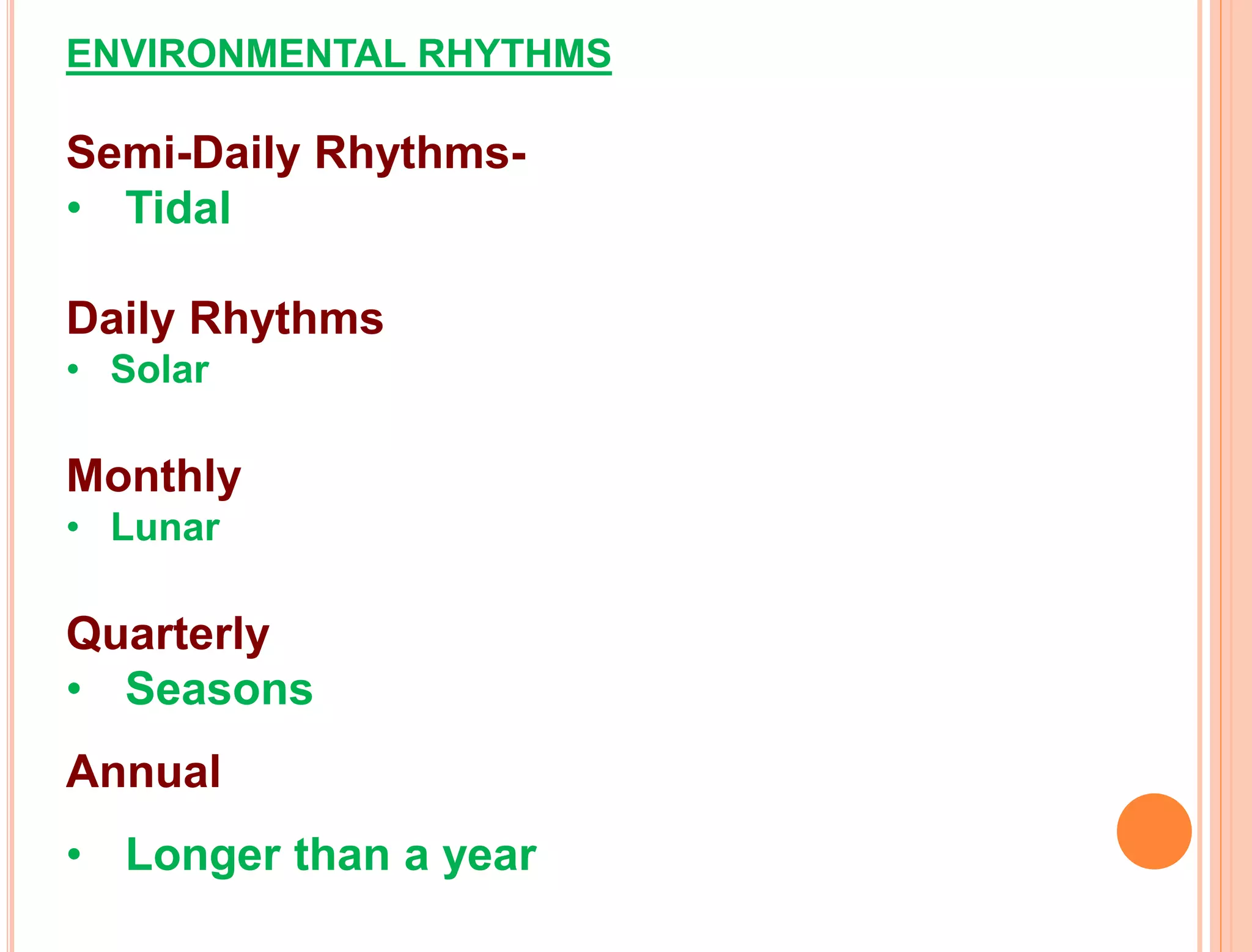 Biological Rhythms | PPT